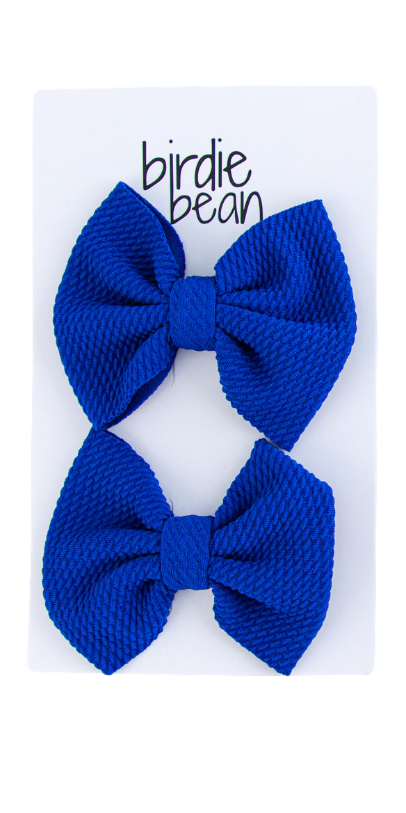 Navy Clippy Bow Set – Birdie Bean